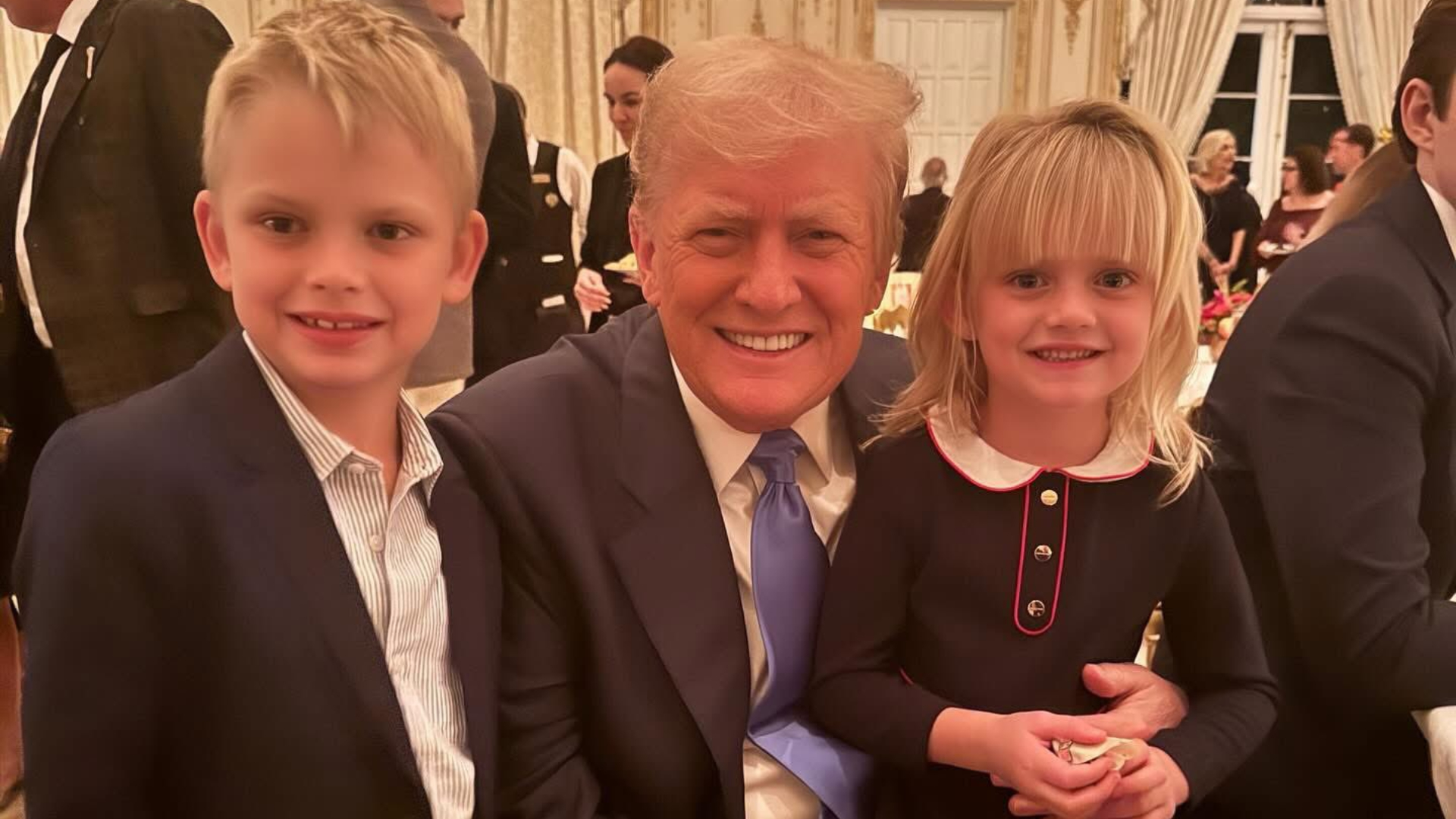 Así fue la celebración de Acción de Gracias de Donald Trump en Mar-a-Lago